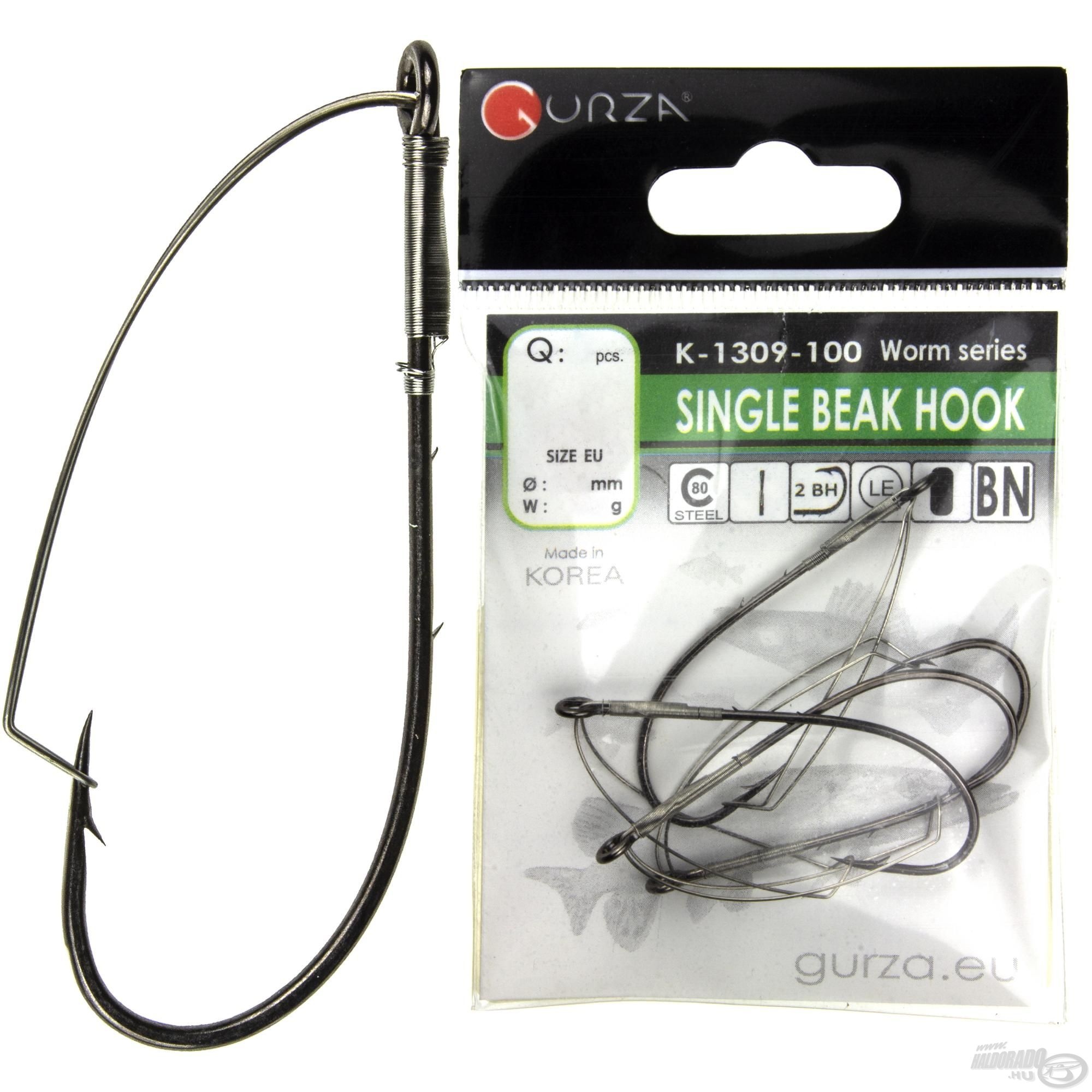 GURZA Single Beak Hook - 1/0 | Haldorádó Webáruház
