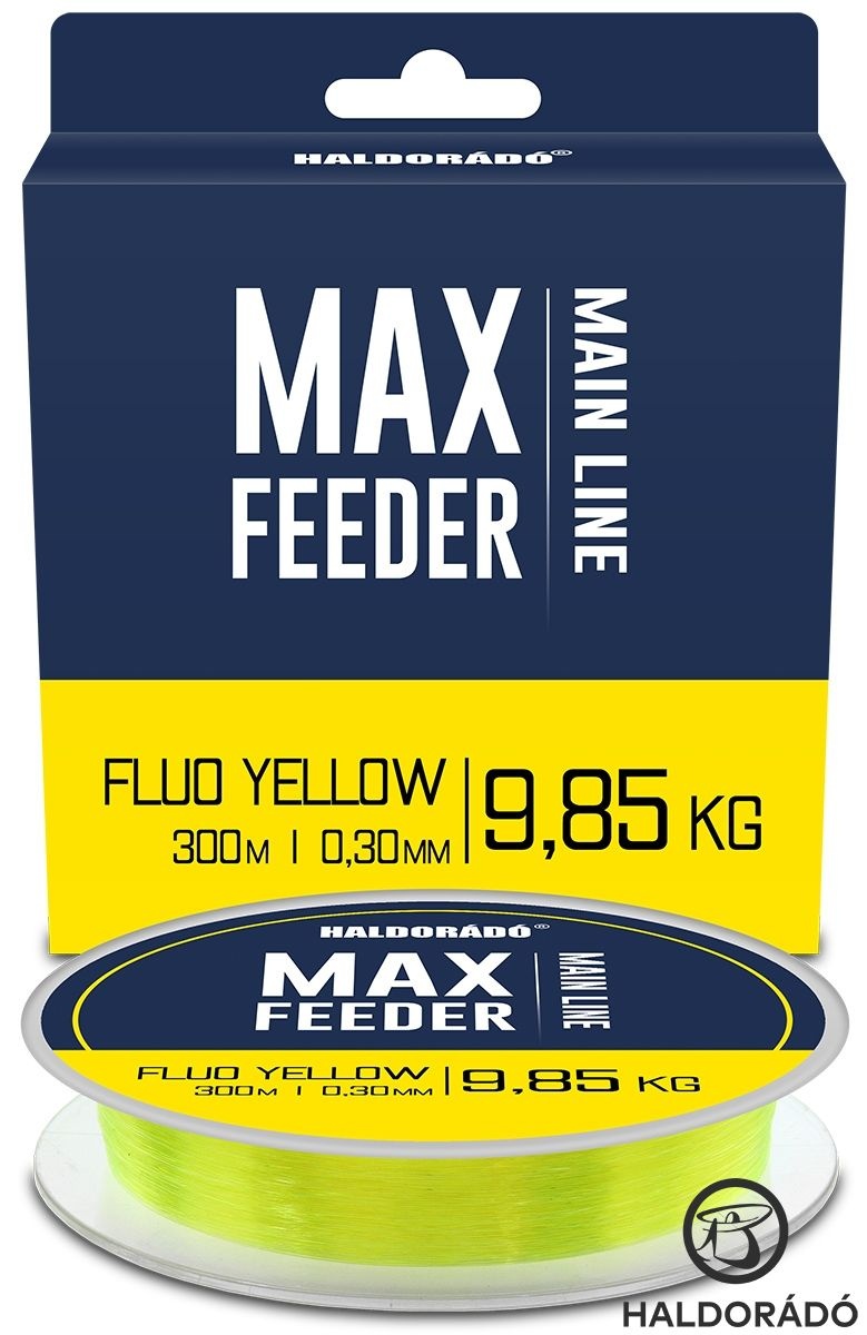 HALDORÁDÓ MAX Feeder Fluo Yellow 0,30 mm / 300 m | Haldorádó Webáruház