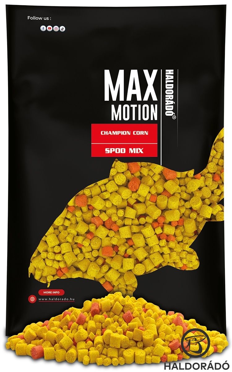 HALDORÁDÓ MAX MOTION Spod Mix - Champion Corn | Haldorádó Webáruház