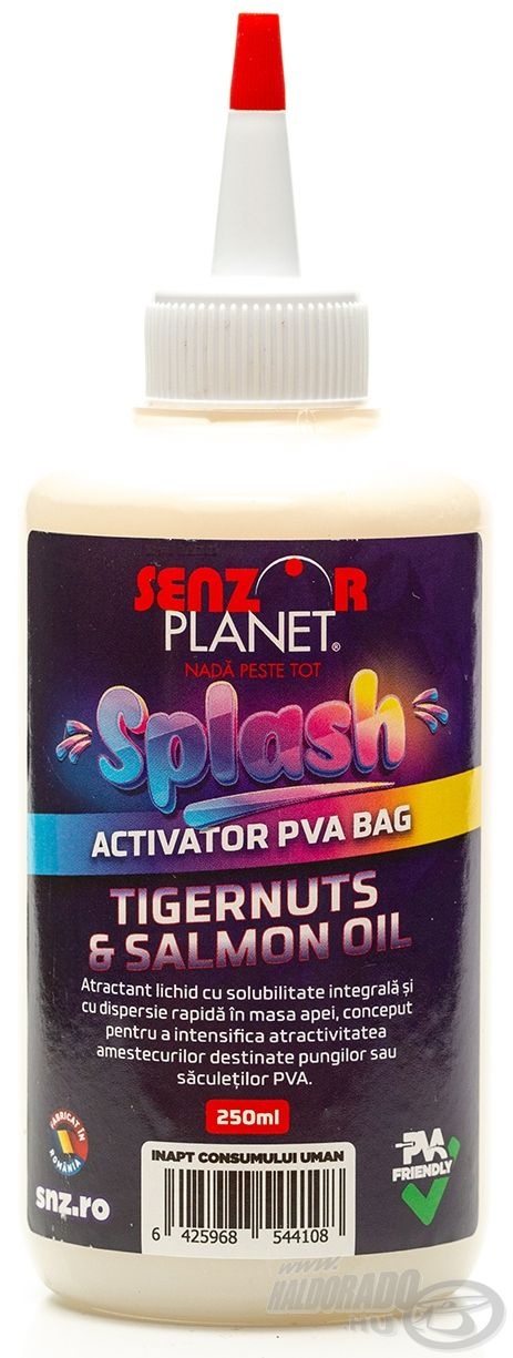 Senzor Planet Splash PVA Bag Activator - Tigrismogyoró-Lazacolaj | Haldorádó Webáruház
