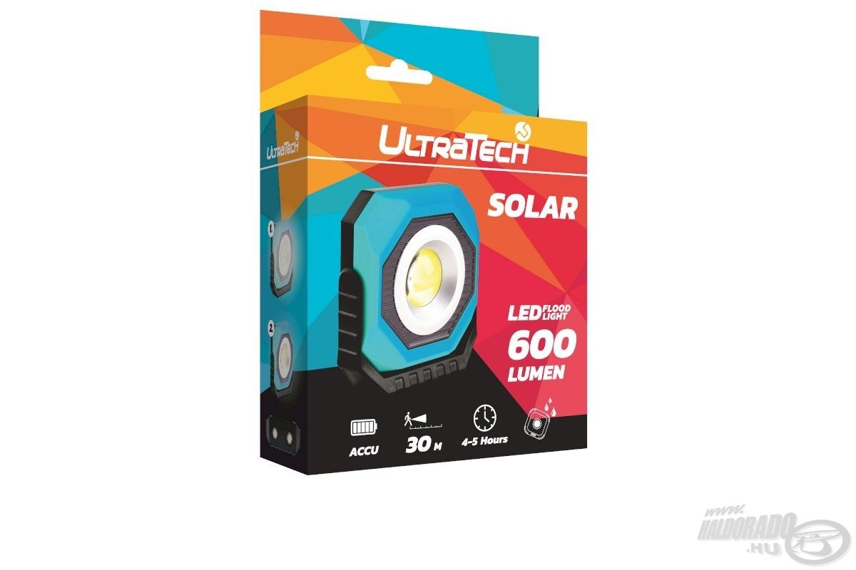 ULTRATECH FL600R Flood Light tölthető-napelemes lámpa - Haldorádó ...